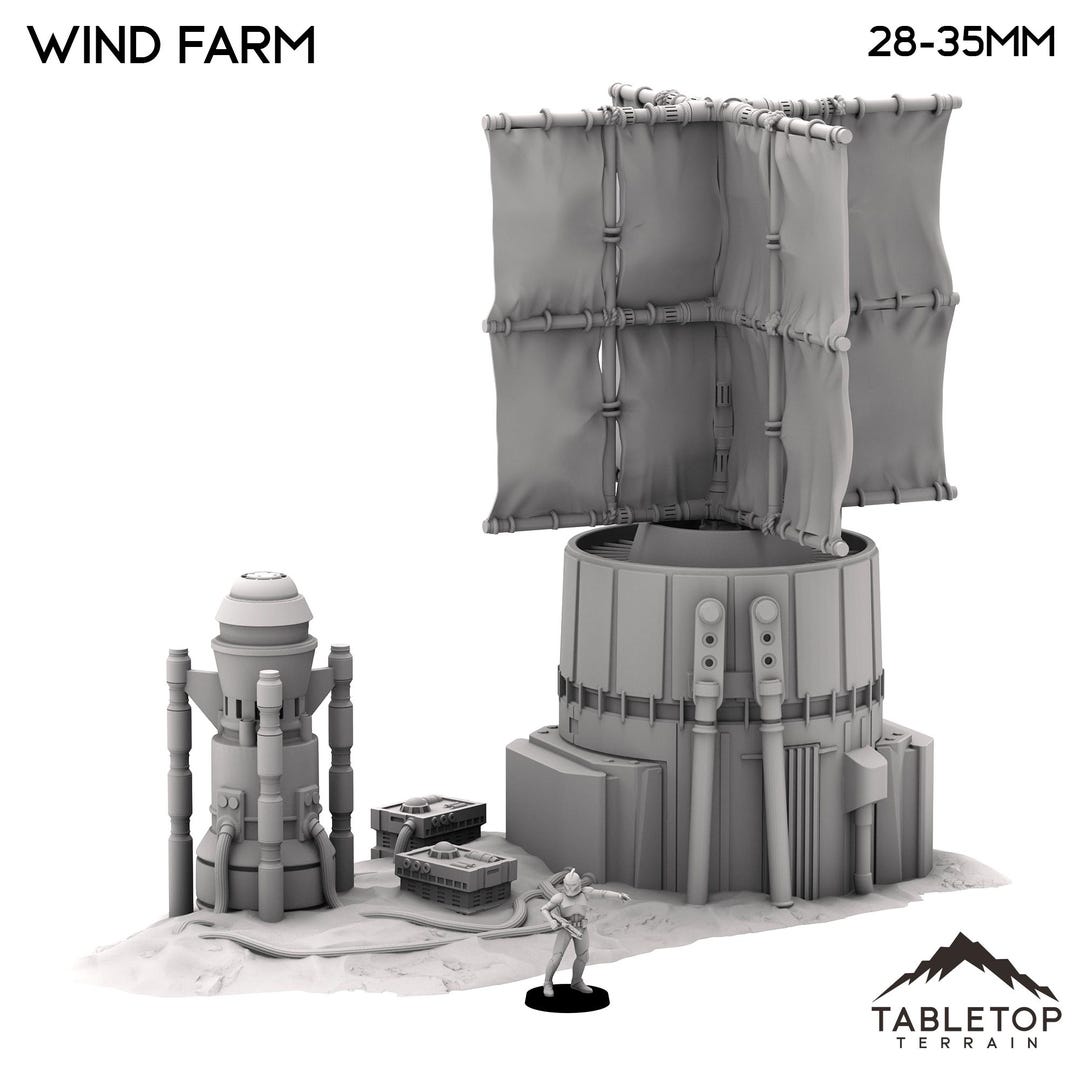 Wind Farm - Tabletop Terrain Outer Rim Compatible With Star Wars Legion ...