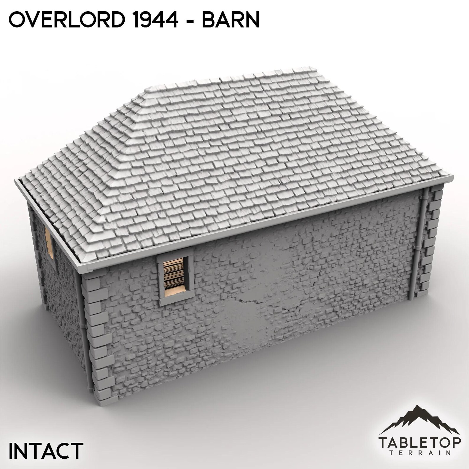 Overlord 1944 - Barn - WWII Terrain Wargame Tabletop Terrain Terrain ...