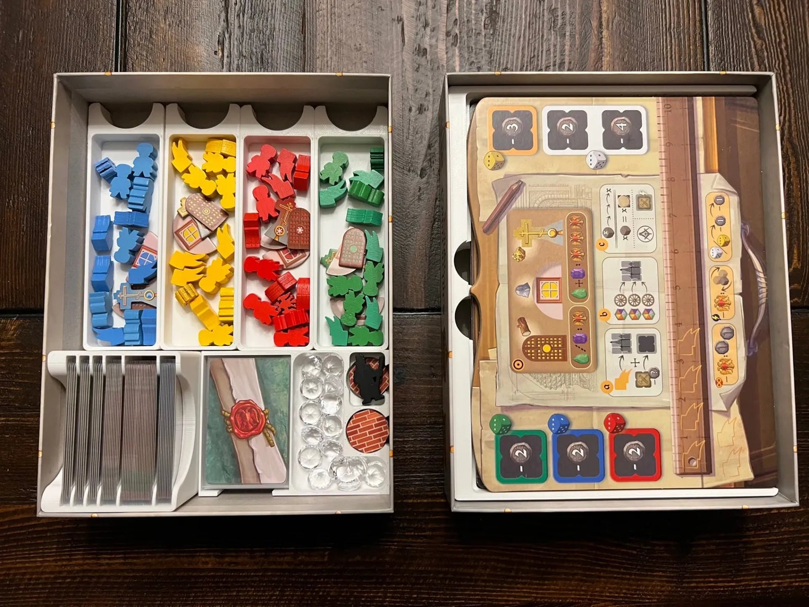 Red Cathedral With Contractors Expansion Board Game Insert / Organizer ...
