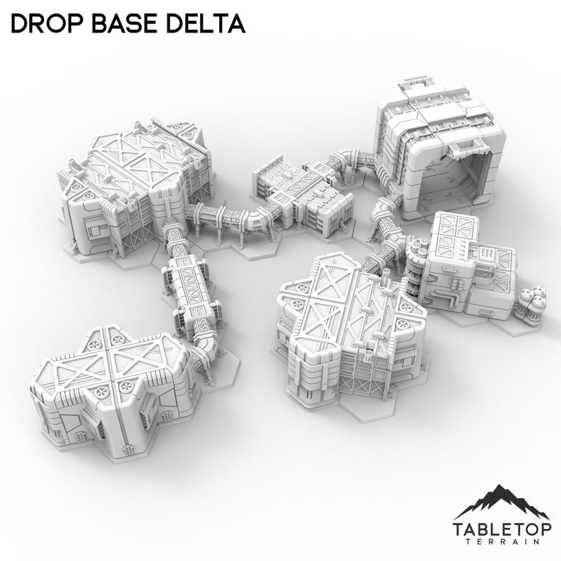 HEXTECH Drop Base Delta - 6mm - Thunderhead Studio 6mm Compatible With ...