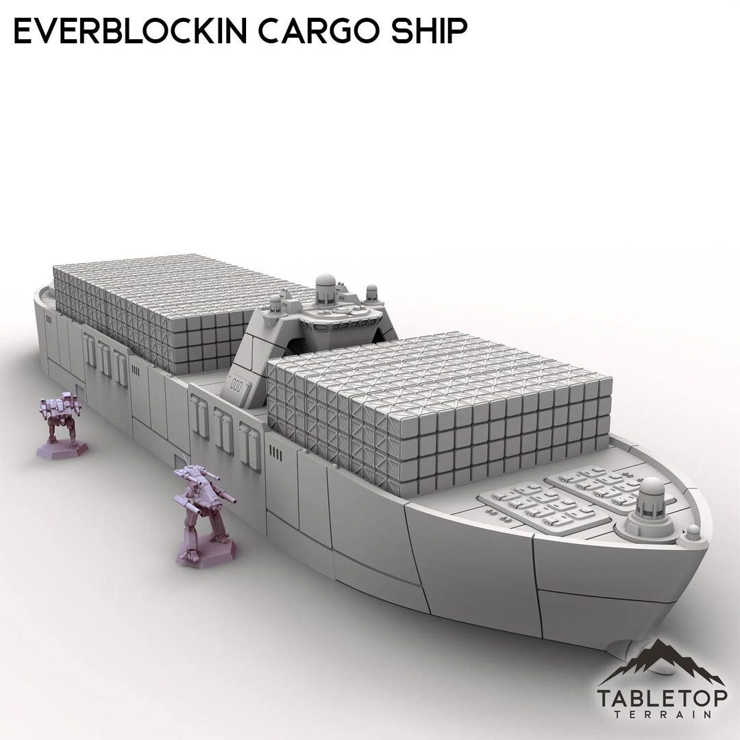 Everblockin Cargo Ship - Hardware Studios 6mm Compatible With Small ...