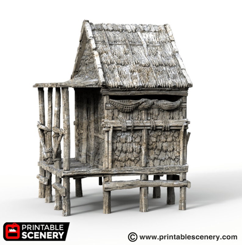 Caribbean Shack Building Wild West Exodus Tabletop Terrain - Etsy