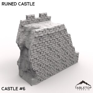 Ruined Castle - Tabletop Terrain Fantasy DND Miniature Roleplaying ...