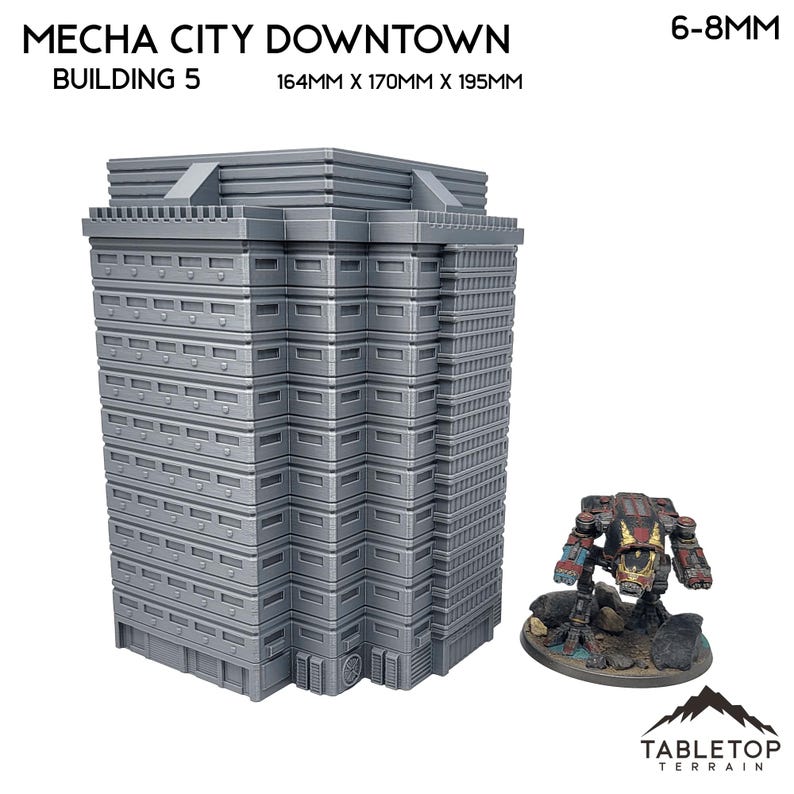 Mecha City Downtown Buildings - Bundle 2 - 6mm 8mm Mech Wargames ...