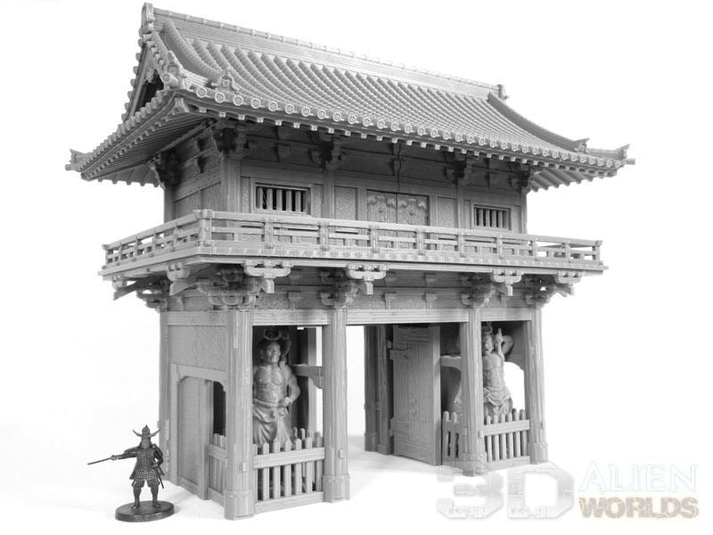 Samurai Temple Outer Gate - Test of Honor Japan Miniatures Terrain - Etsy
