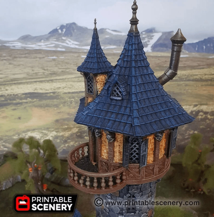 Evil Sorcerer's Tower - Fantasy Tower - Fantasy Terrain DND Aos ...