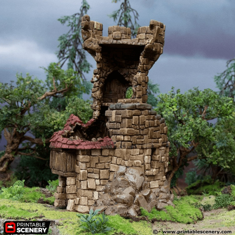 Ruined Tower Hagglethorn Hollow Fantasy Ruins DND Aos - Etsy