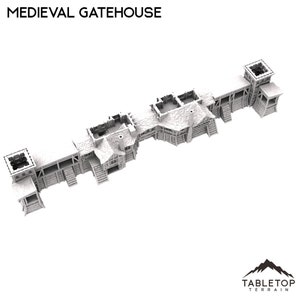 Medieval Gatehouse - DND Aos Pathfinder Conquest Miniatureland Tabletop ...