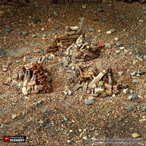 Rubble and Scatter - Tabletop Terrain Fantasy DND Miniature Roleplaying ...