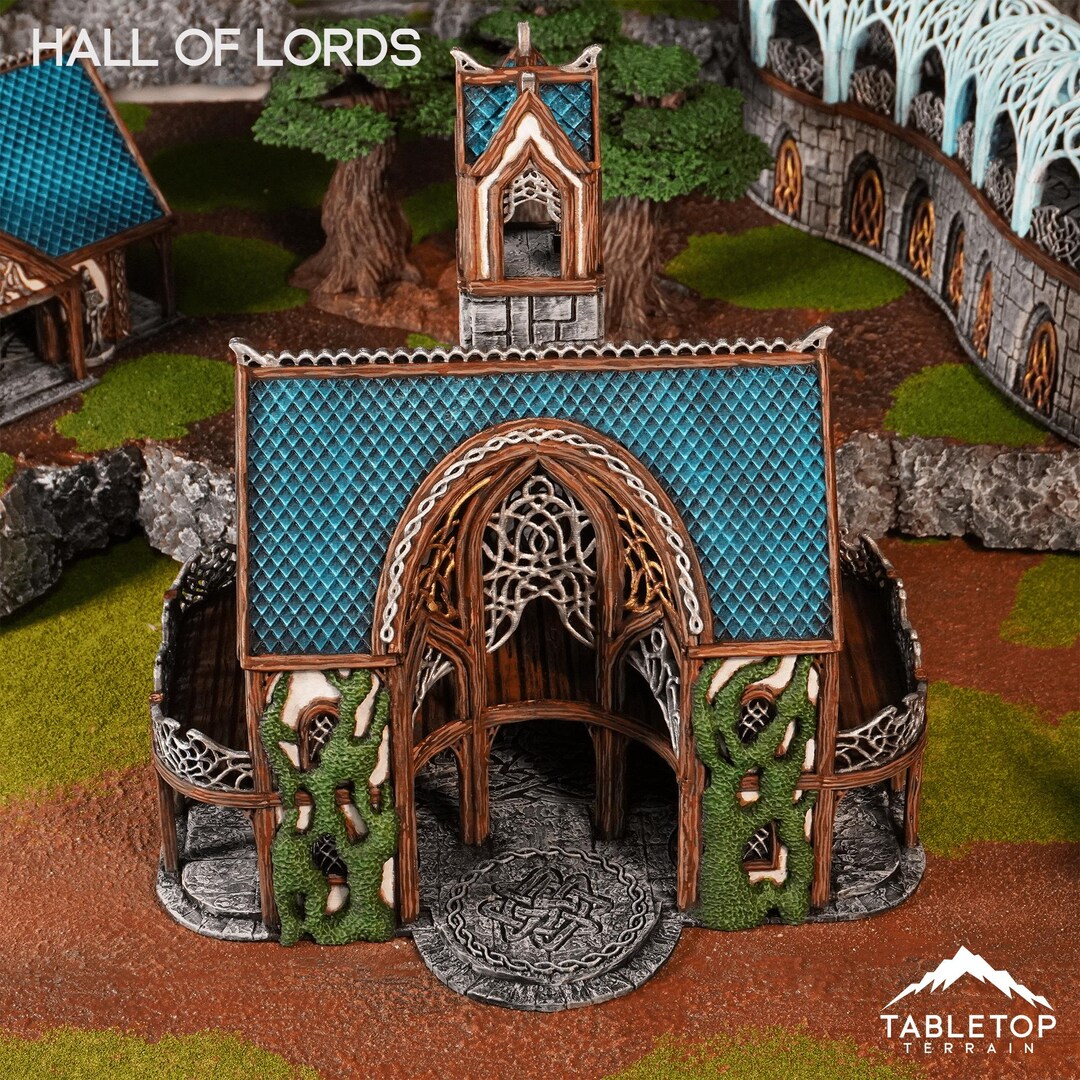 Hall of Lords Kingdom of Noldareth Tabletop Terrain Fantasy DND ...