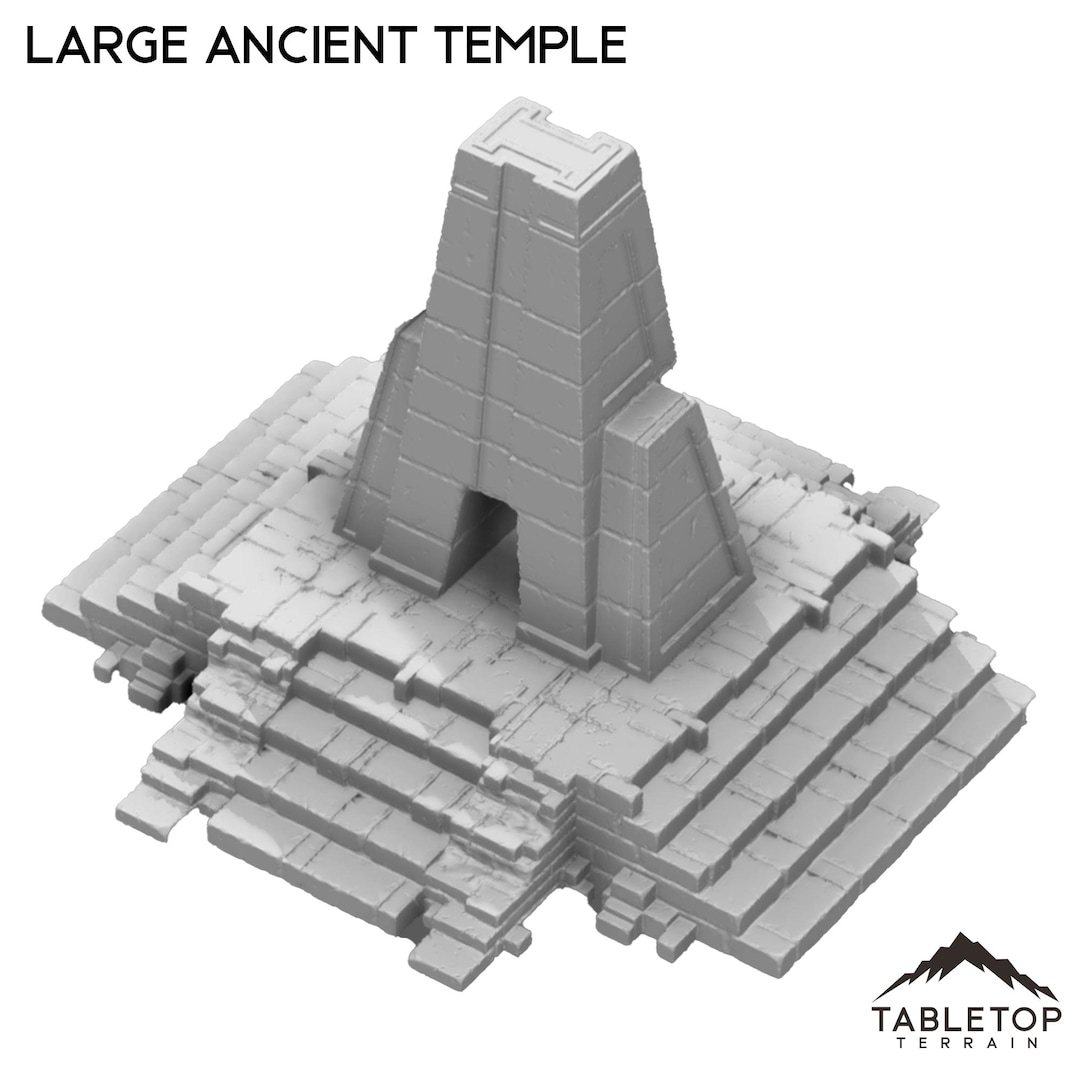 Ancient Large Temple - Tabletop Terrain Outer Rim Compatible With Star Wars Legion Shatterpoint ...