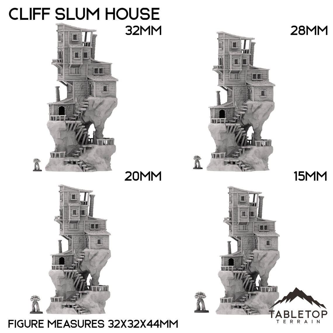 Cliff Slum House - DND Aos Pathfinder Conquest Miniatureland Tabletop ...