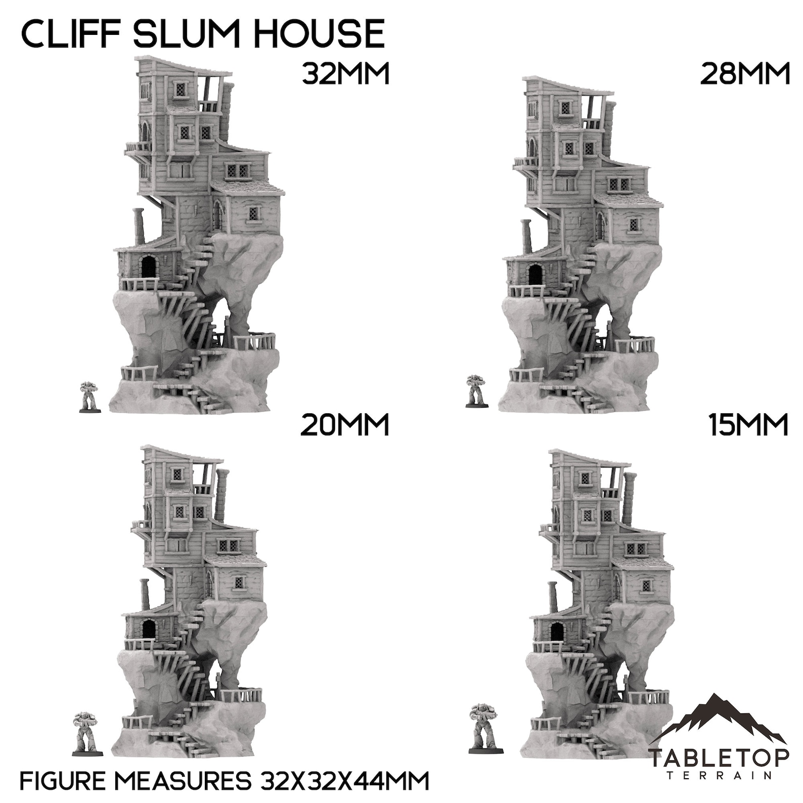 Cliff Slum House - DND Aos Pathfinder Conquest Miniatureland Tabletop ...