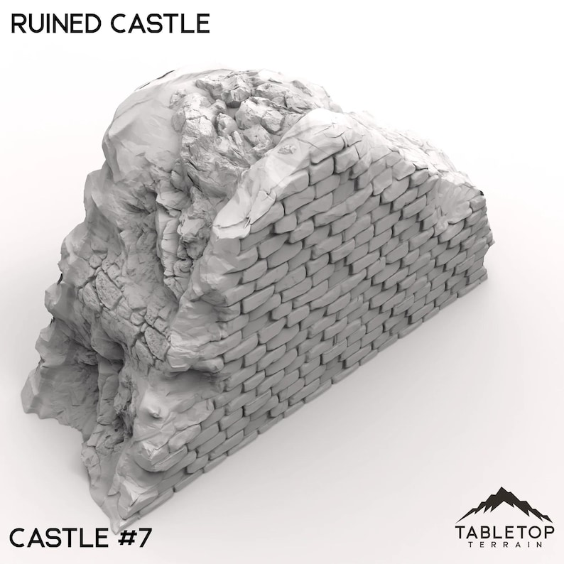 Ruined Castle - Tabletop Terrain Fantasy DND Miniature Roleplaying ...