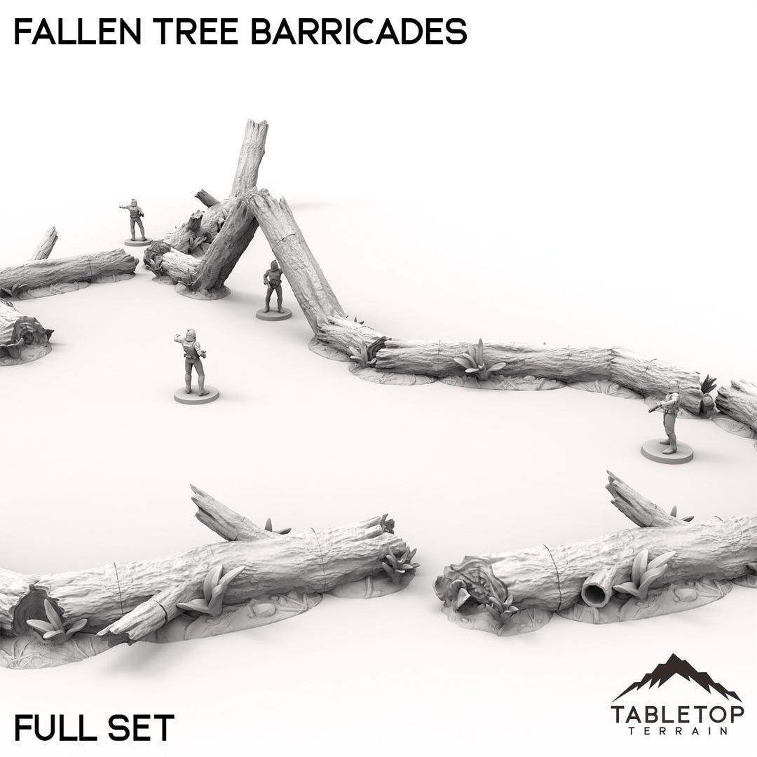 Fallen Tree Barricades - Tabletop Terrain Outer Rim Compatible With ...