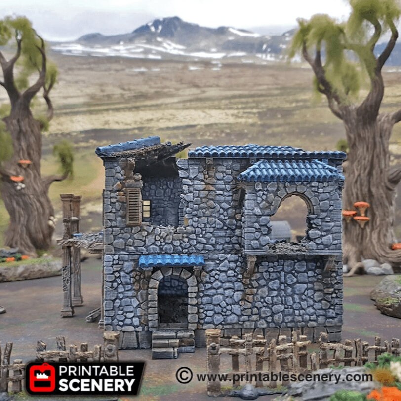 Ruined Port Tavern Fantasy Ruins Winterdale Fantasy - Etsy