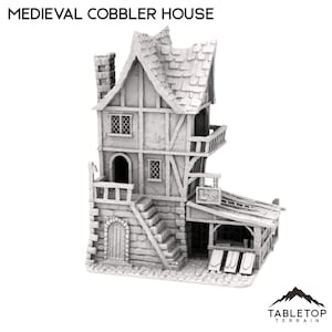Medieval Cobbler House - DND Aos Pathfinder Conquest Miniatureland ...