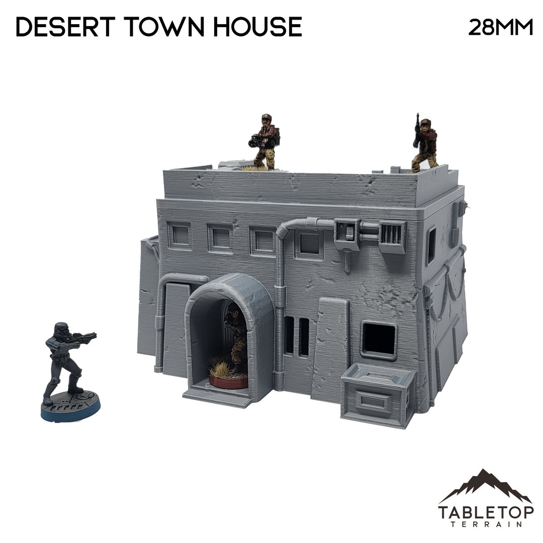 Desert Town House - Star Wars Legion Building - Desert Tabletop Terrain ...