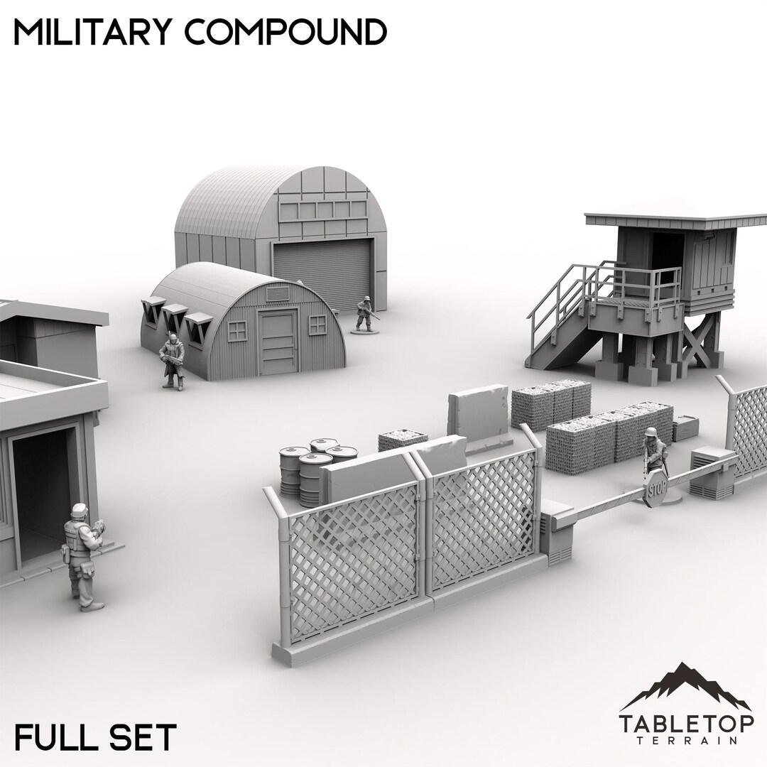 Military Compound - Urban Modern Comic Book Super Hero Marvel Crisis ...
