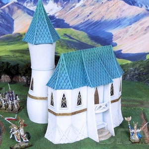 High Elf House Tower - Elven Fantasy Building - Etsy