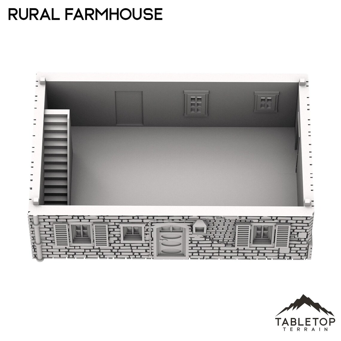 French Rural Farmhouse - WWII Terrain Wargame Tabletop Terrain Terrain ...