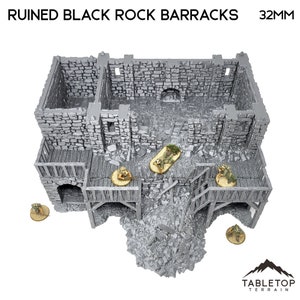 Ruined Black Rock Barracks - Country & King - Fantasy Historical Ruins ...