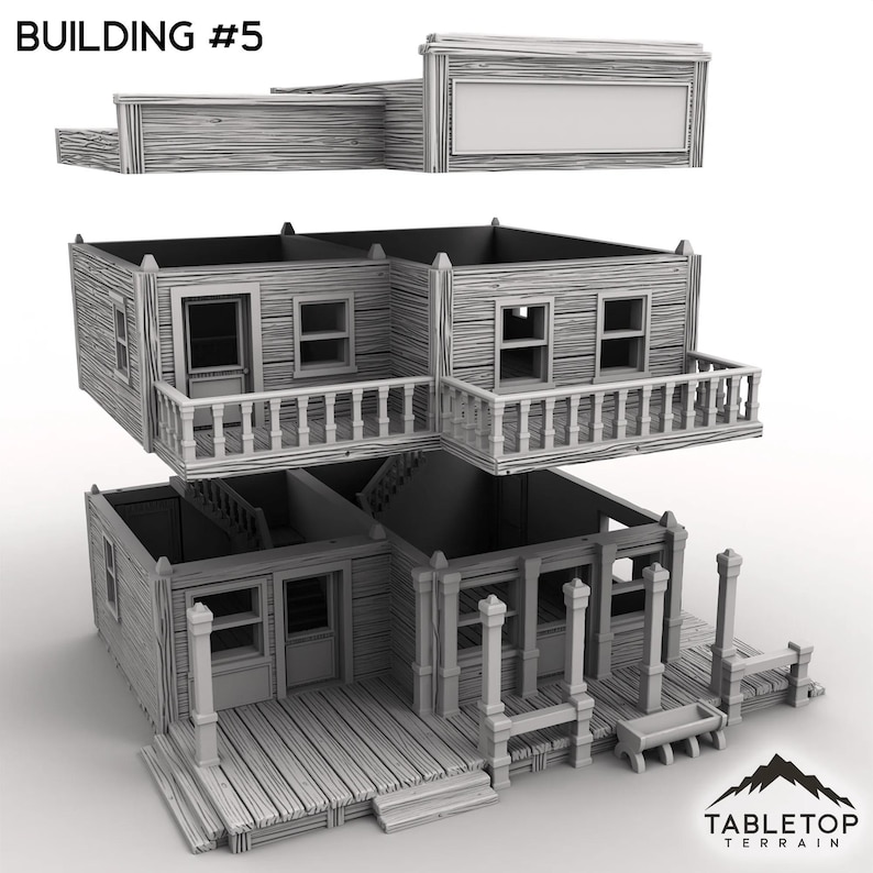 Dreadwood Building 5 - Wild West Terrain Wargaming RPG Exodus Western ...