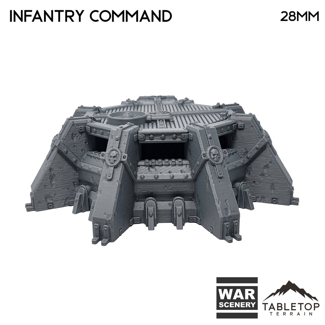 Grimdark Infantry Command Tabletop Terrain Grimdark Terrain gothic Terrain Miniature Wargame ...