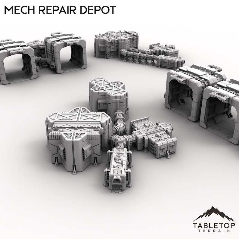 HEXTECH Mech Repair Depot - Drop Base Delta - Thunderhead Studio 6mm ...