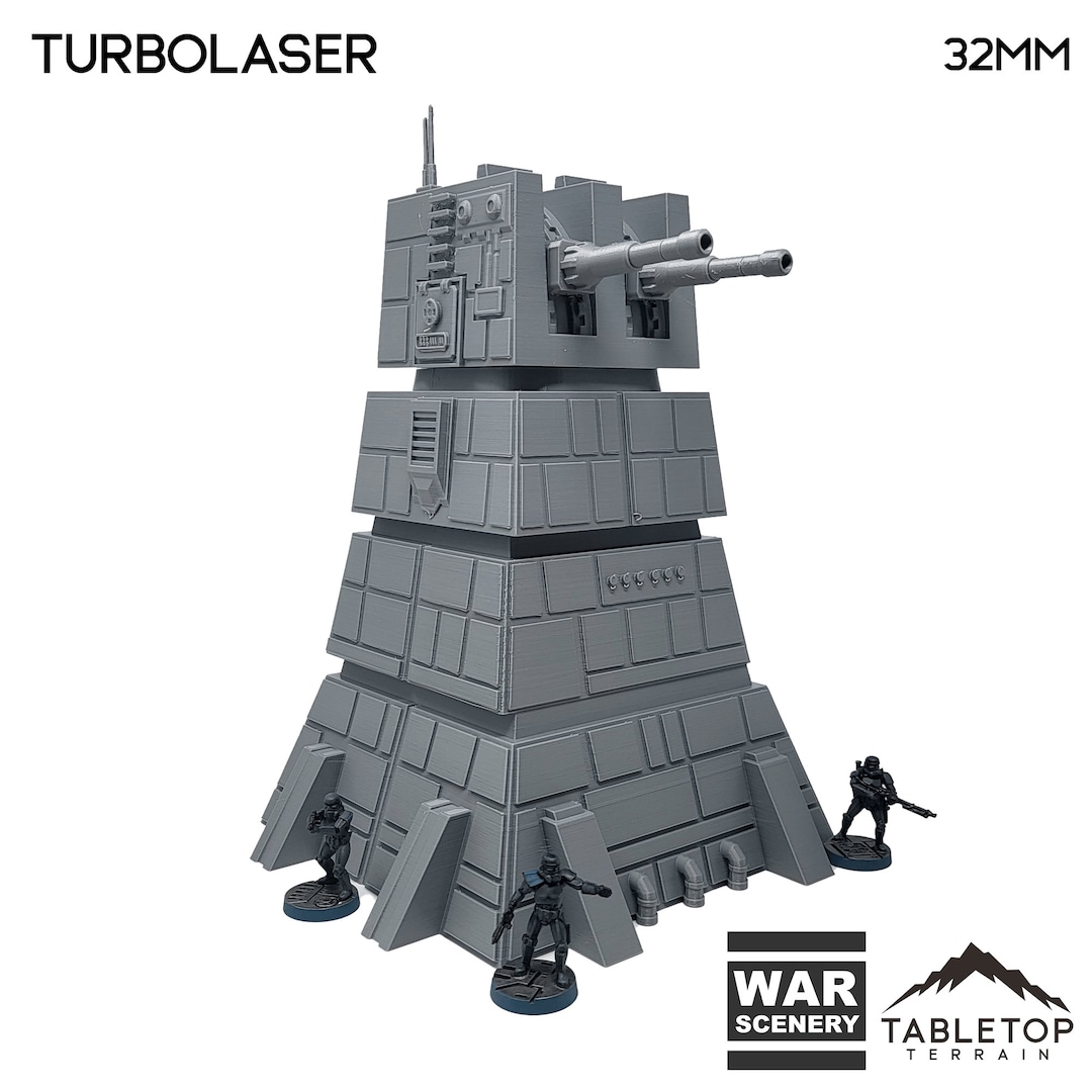 Heavy Cannon Turbolaser Star Wars Legion Terrain War Scenery - Etsy