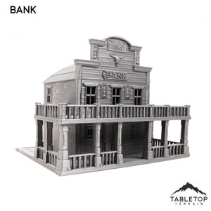 Bank - Wild West Building - Wild West Exodus Tabletop Terrain Printable ...
