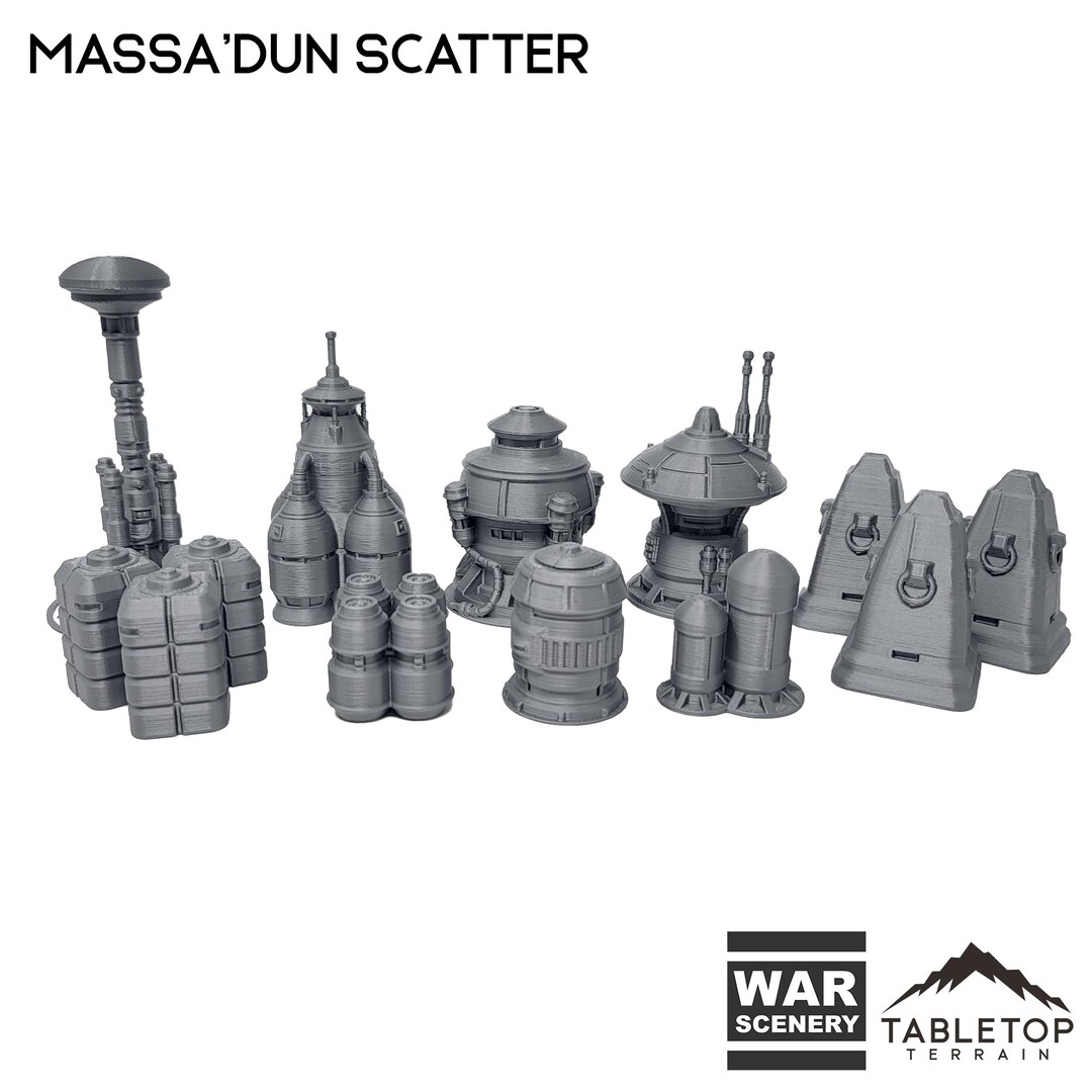 Massa'dun Scatter Set Star Wars Legion Shatterpoint Terrain Outer Rim War Scenery Tabletop ...