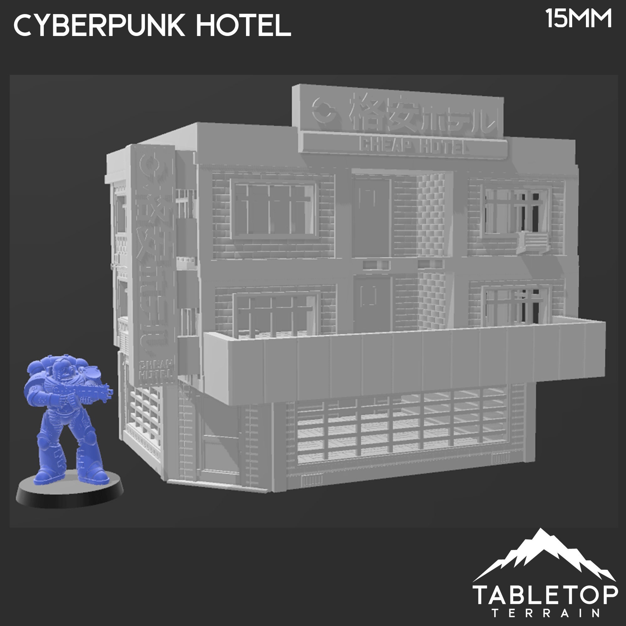 Cyberpunk Hotel Block Cyberpunk Building Stargrave - Etsy