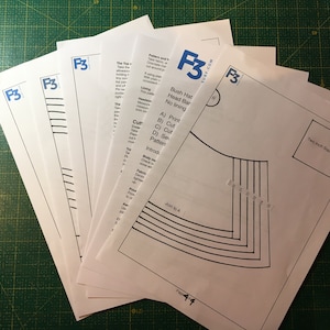 Pdf Pattern for Bush Hat With Lining. All Head Sizes. A4 and US Letter ...