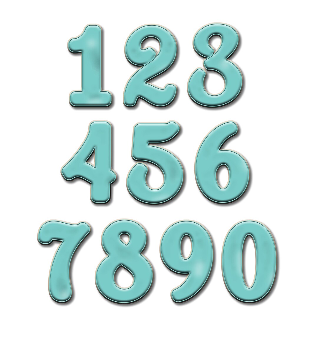 Numbers Cookie Cutters, Clay and Fondant Cutters - Etsy