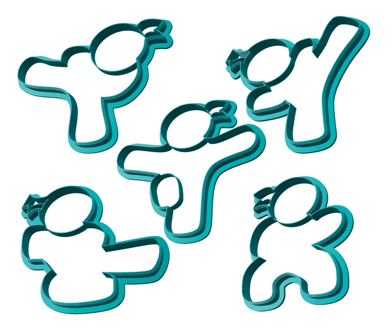 Ninjabread Man Cookie Cutters: Karate Gingerbread Christmas Baking - Etsy