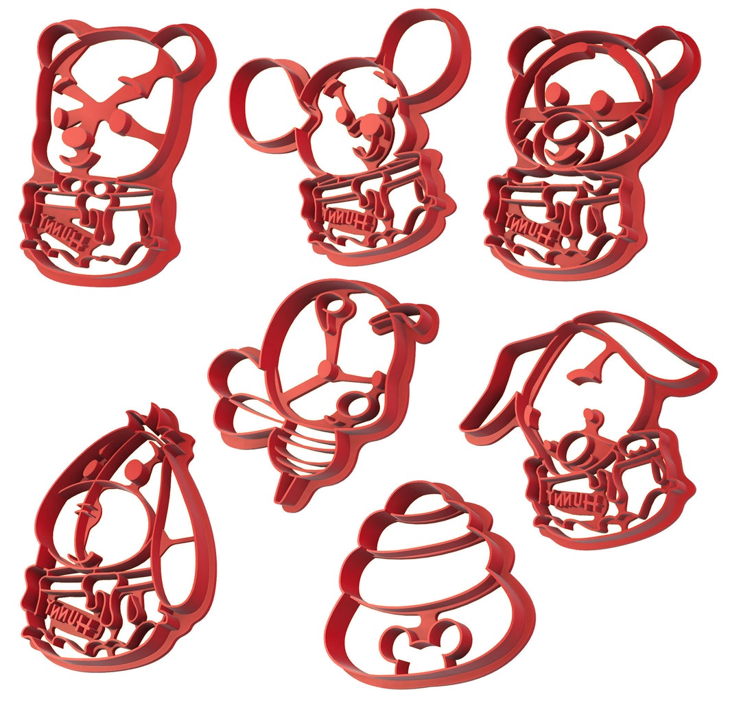 Hunny Pot Cookie Cutters, Theme Park Attraction Ride Cookie Cutter ...