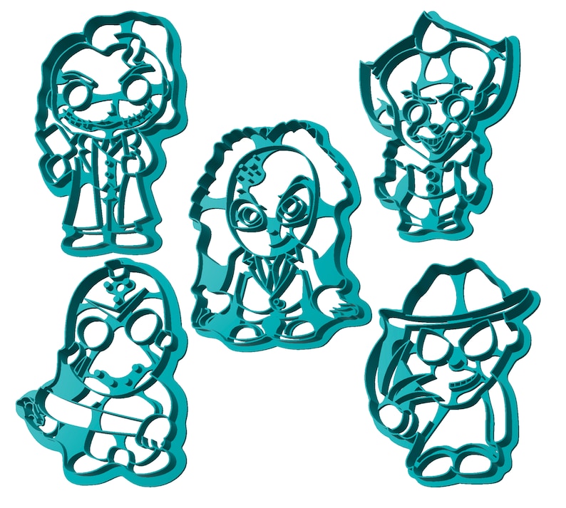 Horror Movie Villains Cookie Cutters: ABS Plastic Clay Cutters - Etsy