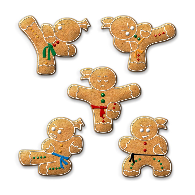 Gingerbread Man Karate - Etsy