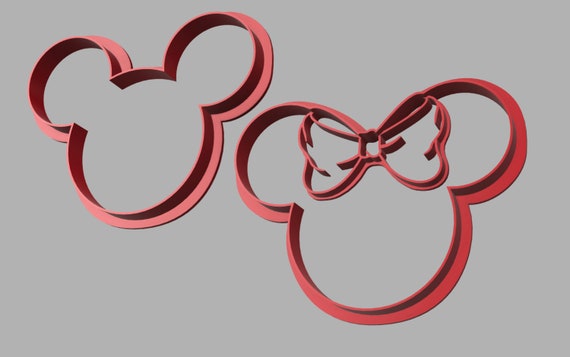 Mouse Shape Cookie Cutters Theme Park Cookie Cutters Fondant - Etsy