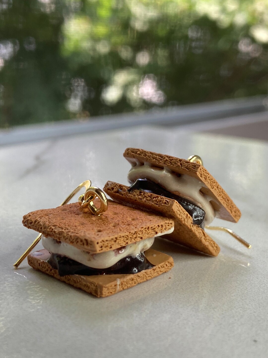 Smores Earrings Handmade Polymer Clay Jewelry Gift Miniature Food ...