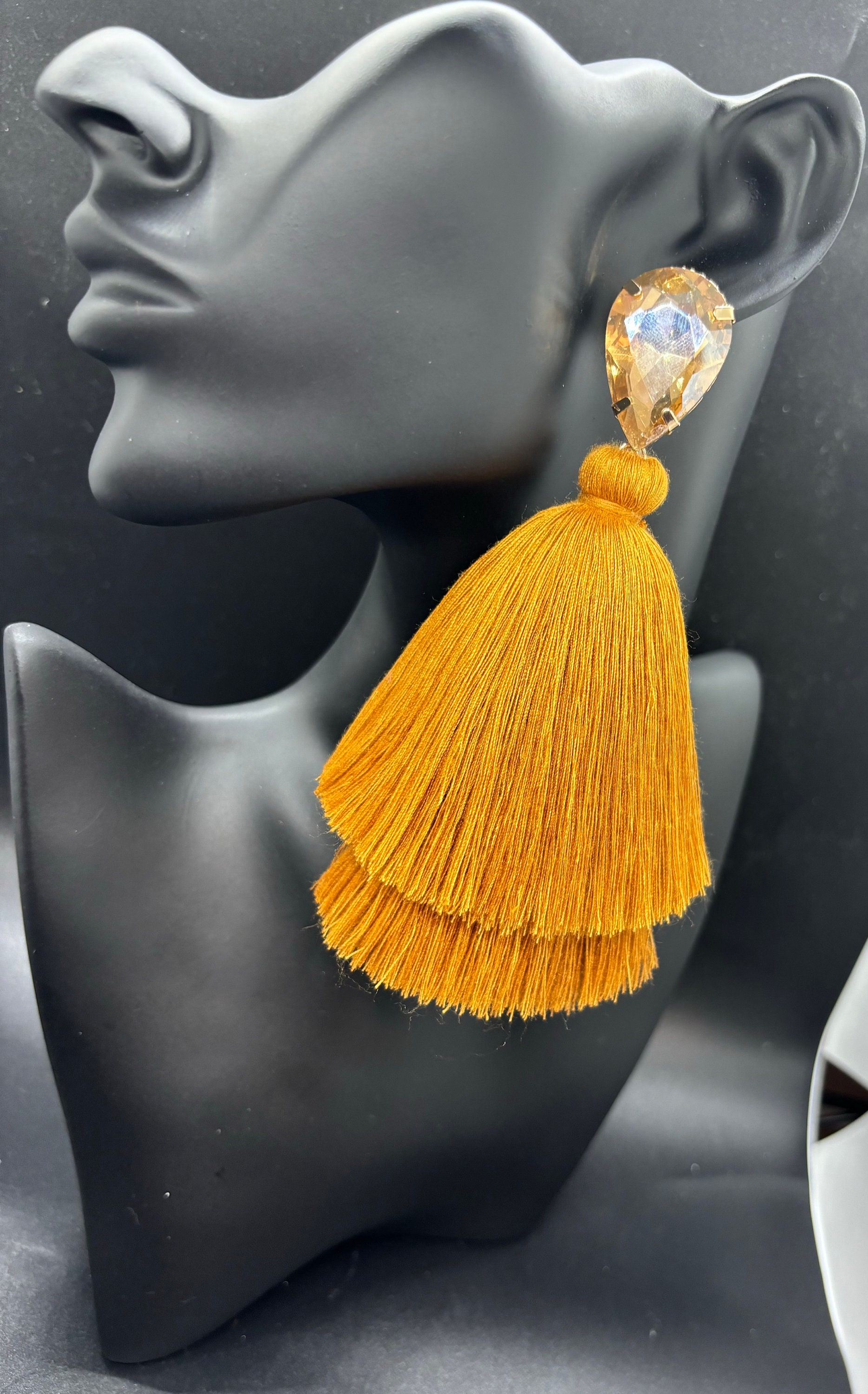 Tassel Earrings - Etsy