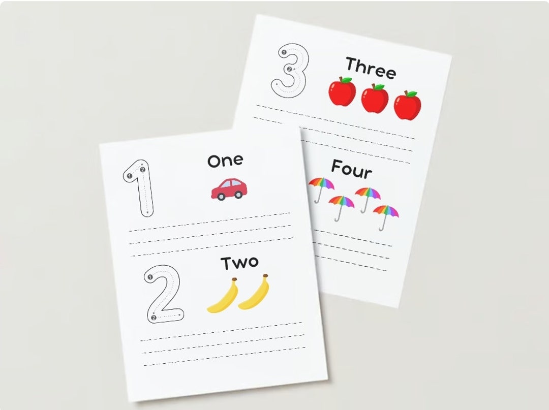 Alphabet and Numbers Worksheet, Tracing, Learn to Write, Letter ...