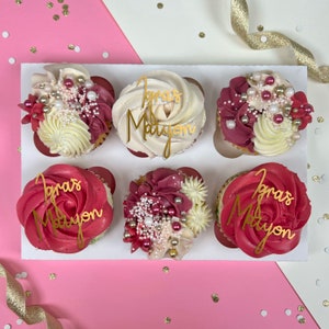 Personalised Maiyon Cupcake Toppers Bride to Be Bridal Party Wedding ...