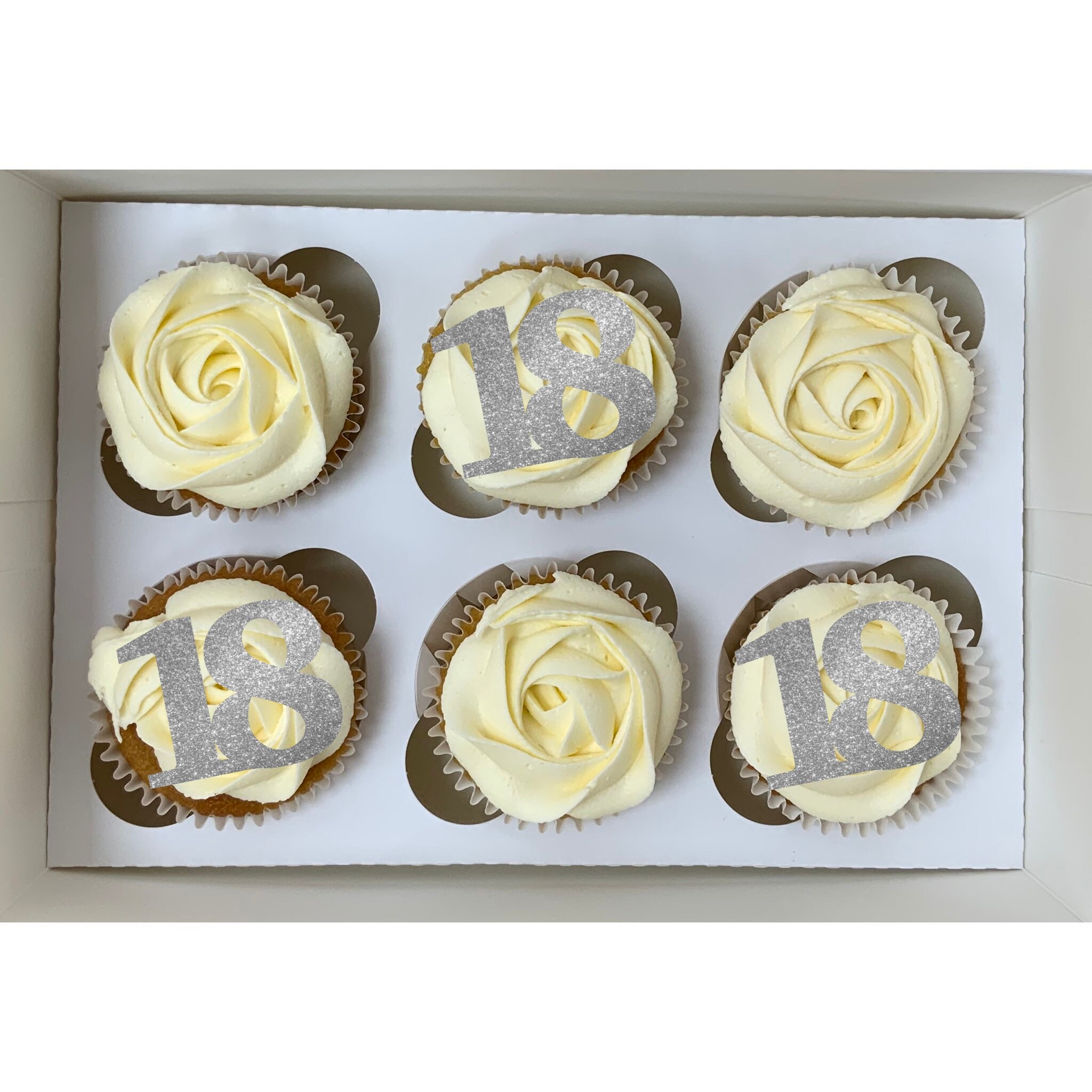 18th Cupcake Topper 18 Happy Birthday Cupcake Cake Toppers - Etsy UK