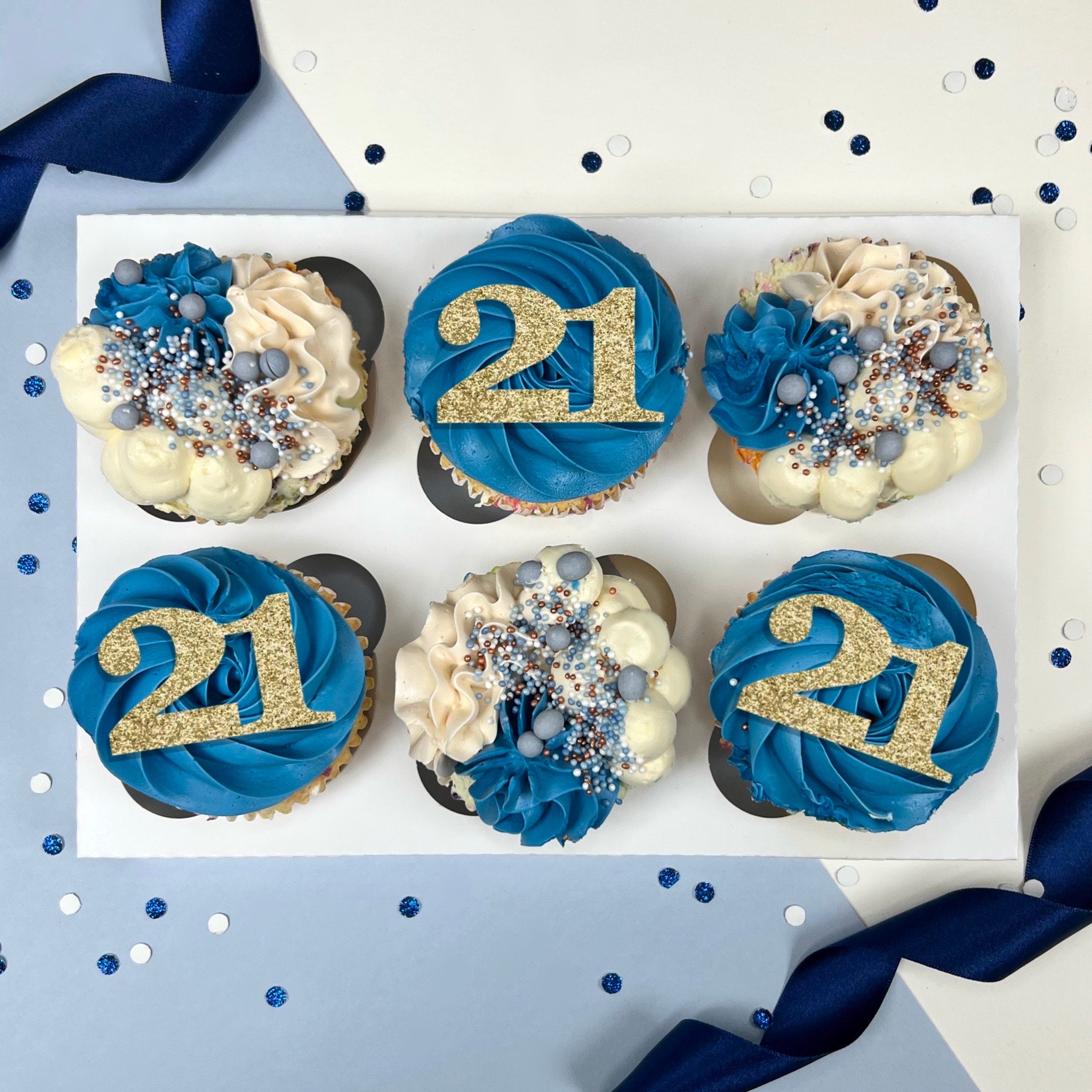 21st Birthday Cupcakes