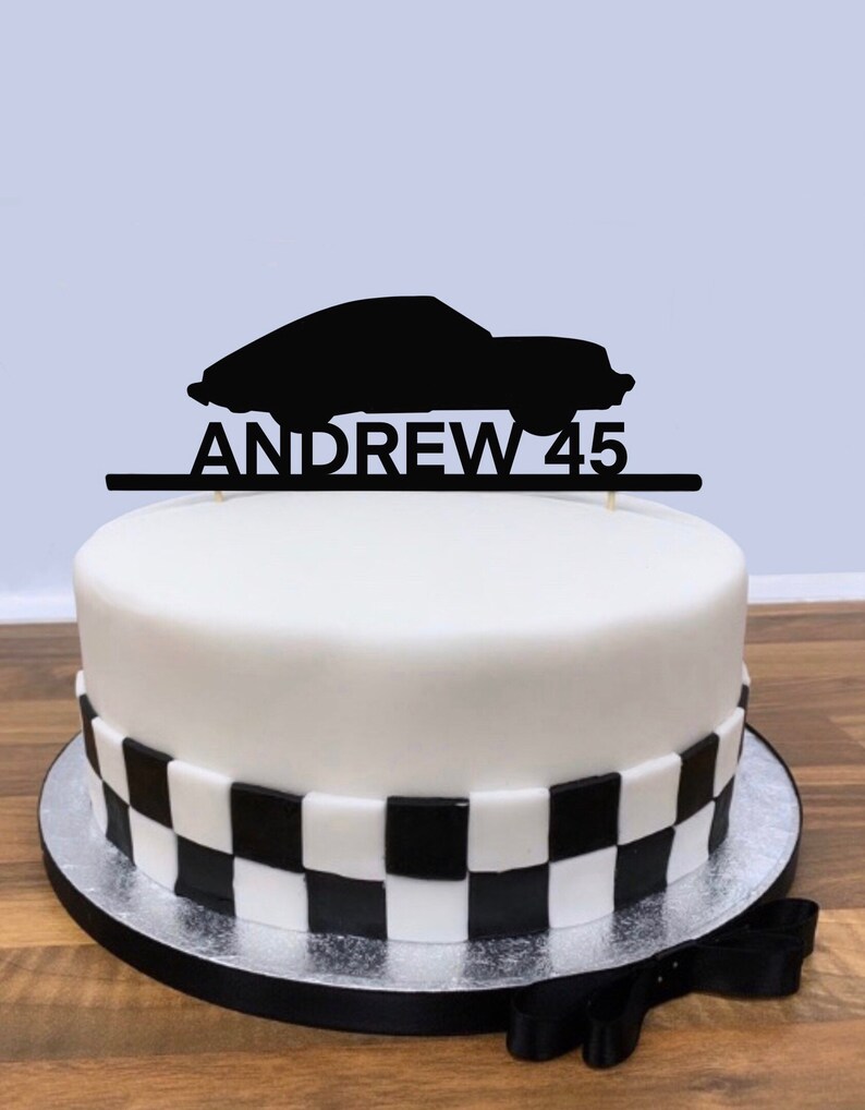 Personalised Classic Porsche Cake Topper Car Cake Topper | Etsy