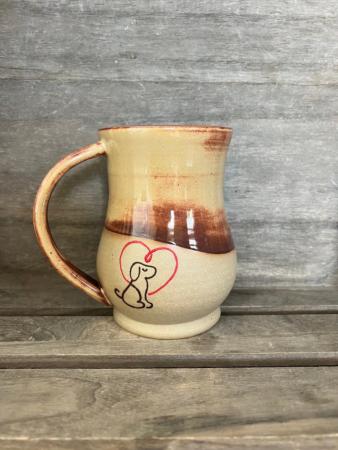 Rustic Shino Dog DAD Mug - Etsy