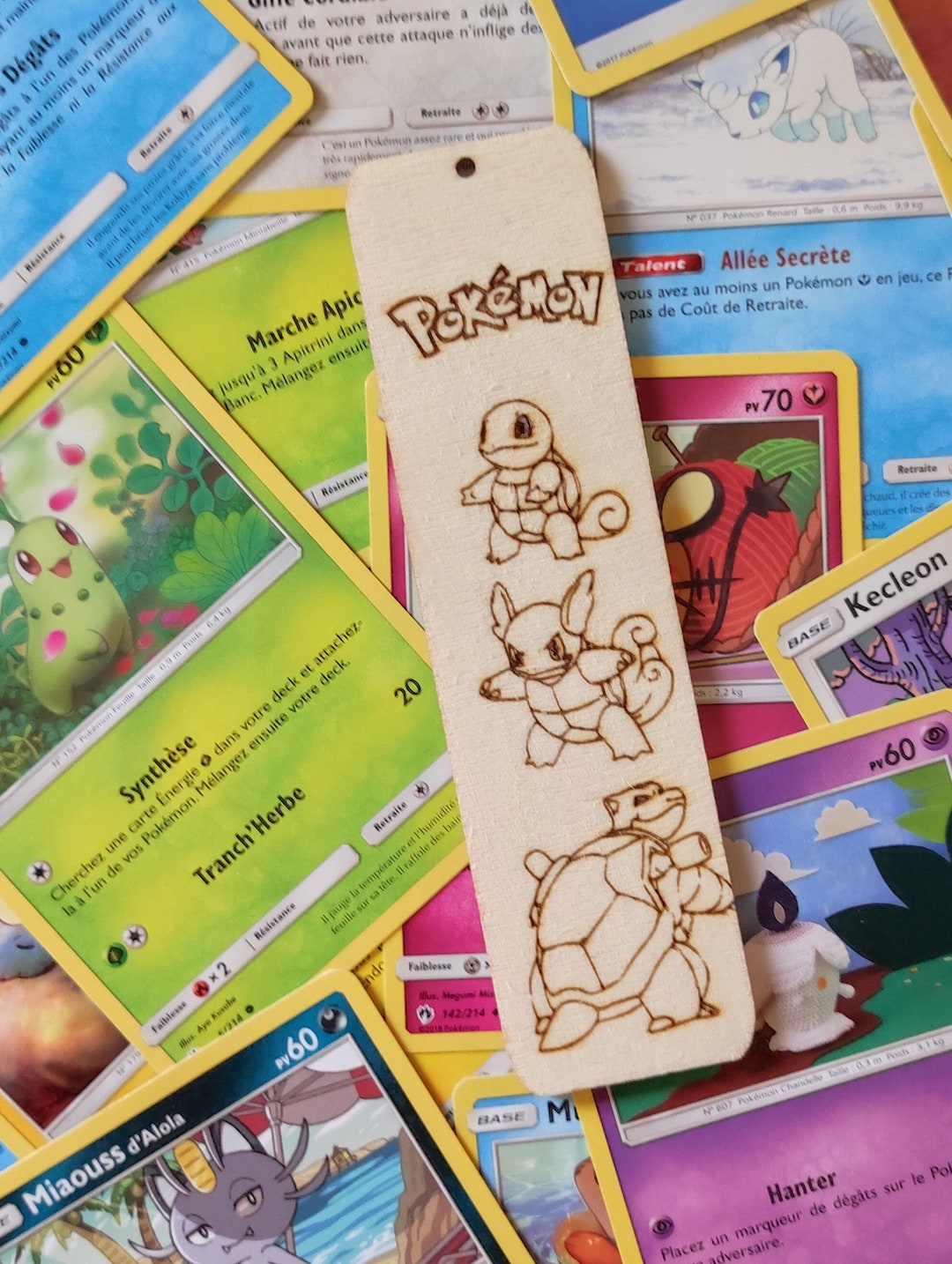 Pokémon Marque-pages Pokémon En Bois, Attrapez-les Tous Pour Une ...