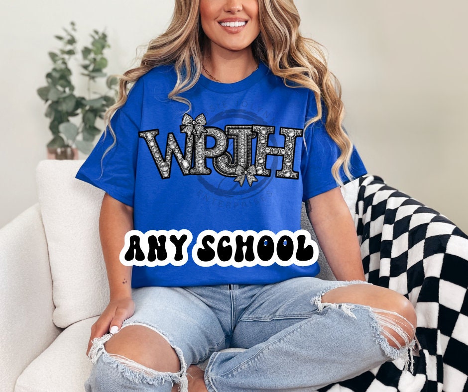 Custom School Rhinestone PNG Digital File Faux Rhinestone PNG Sparkle ...